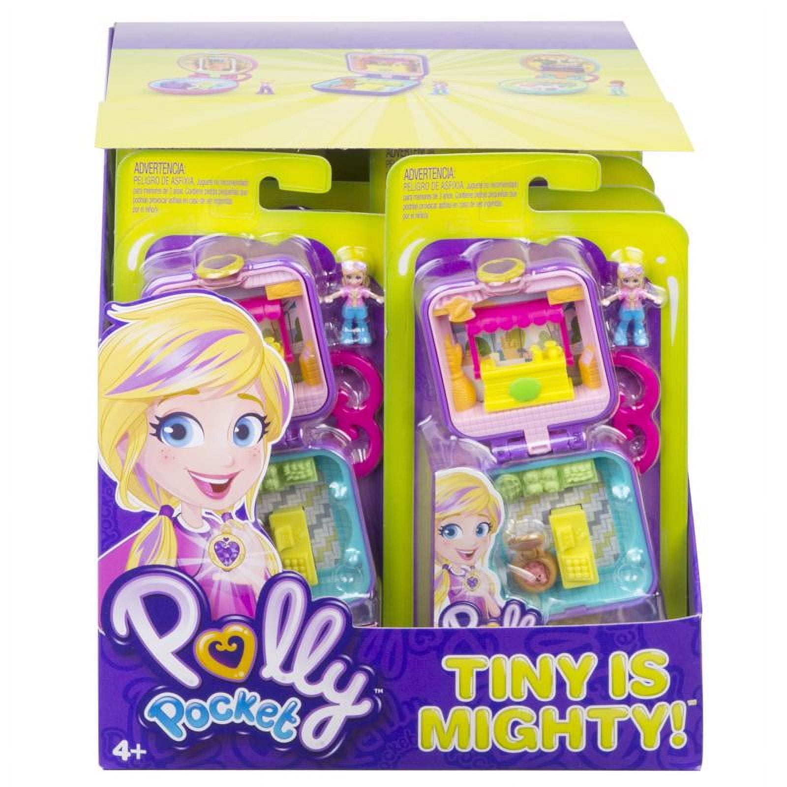Mattel Polly Pocket Tiny Pocket Places Mini Compact Playset, Plastic ...