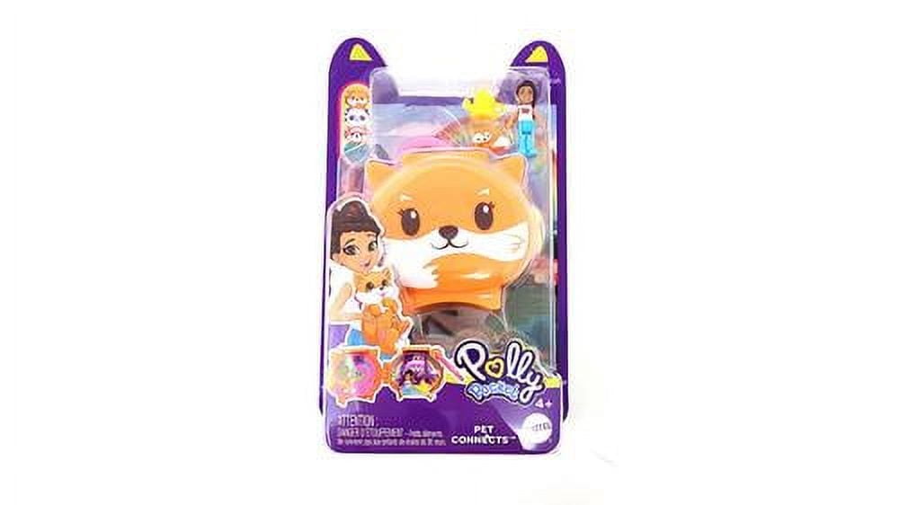 Mattel Polly Pocket Pet Connects Orange Micro Playset Figurine + Animal ...
