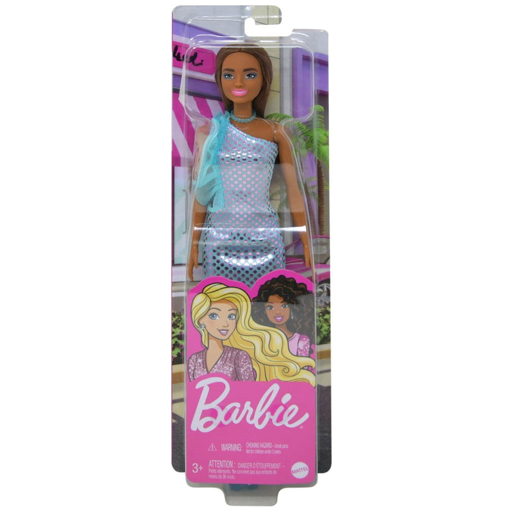 Mattel RD Barbie Blue Glitz Doll - Walmart.com