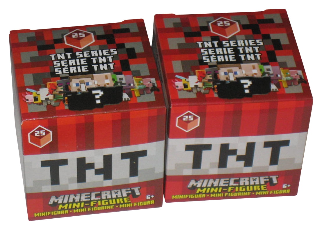 Minecraft TNT Series 25 Surprise Toys - Mini-Figure Blind Box Lot (2 ...