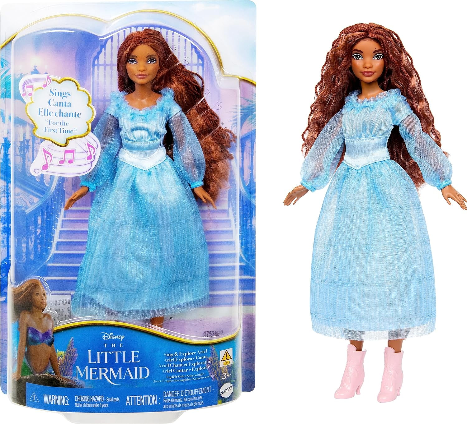 Mattel The Little Mermaid Sing & Discover Ariel Doll with Signature Dress, Toys Inspired by the ...