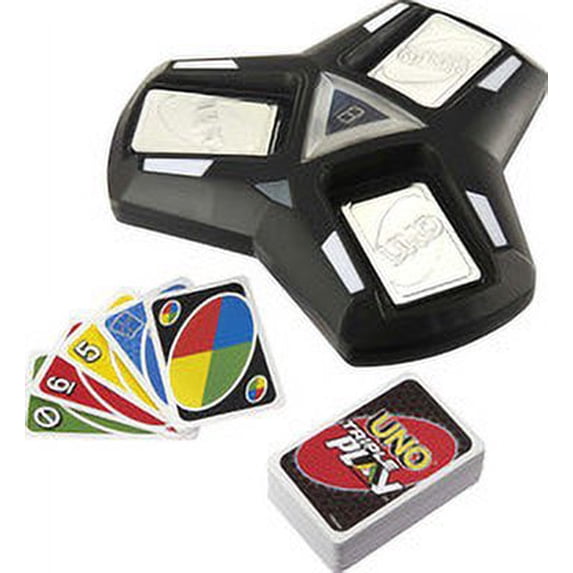 Mattel UNO Triple Play Family Paper Card Game with LED display ...