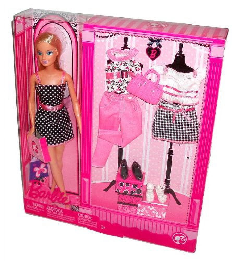 Barbie Pink Doll & Fashion Set 2008 Mattel #P1708 NEW - Walmart.com