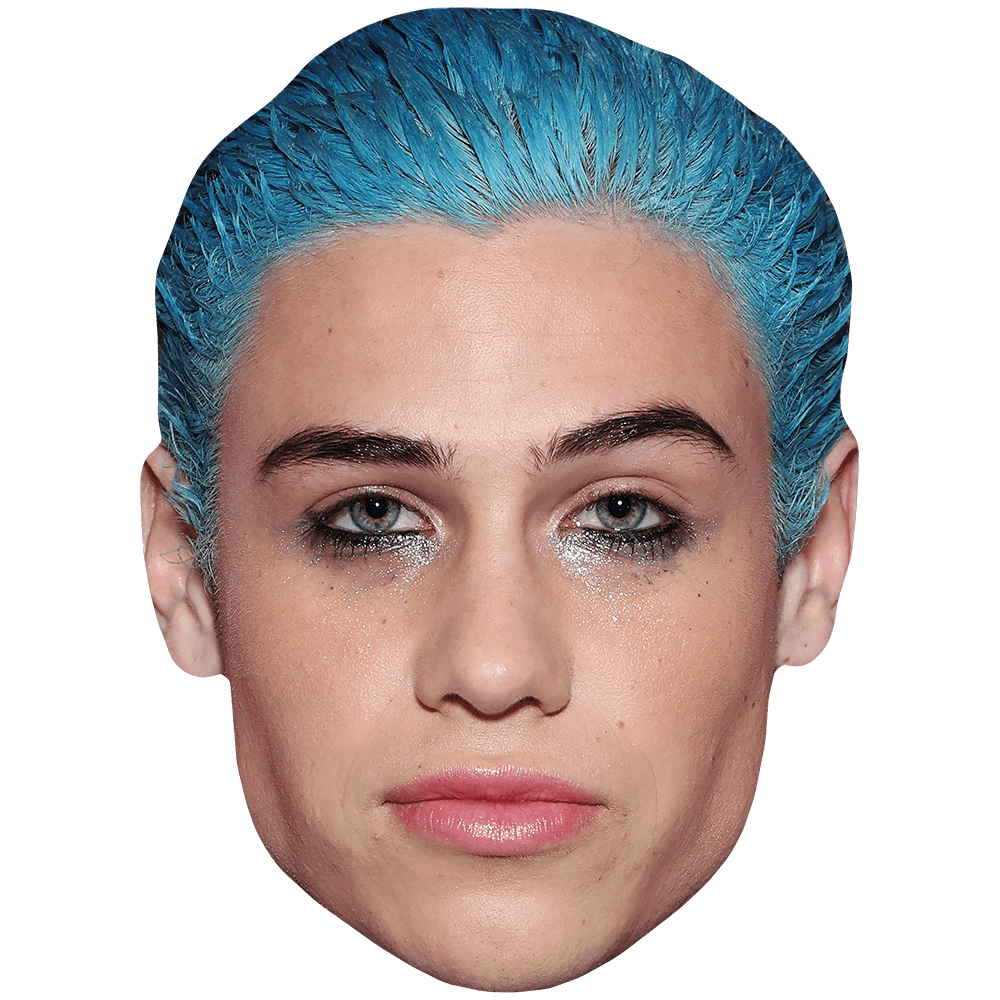 Matteo Sinet (Blue Hair) Flat Cardboard Face - Walmart.com