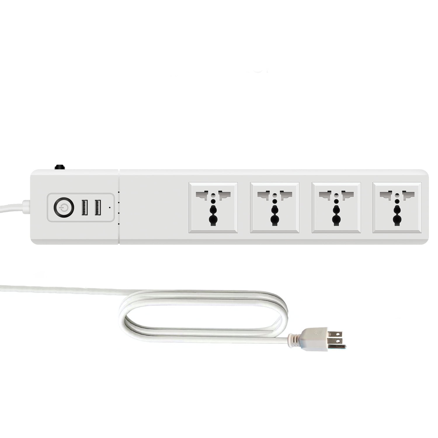Matter 16A Universal Smart Power Strip WiFi Plug Multiple Outlet Surge ...