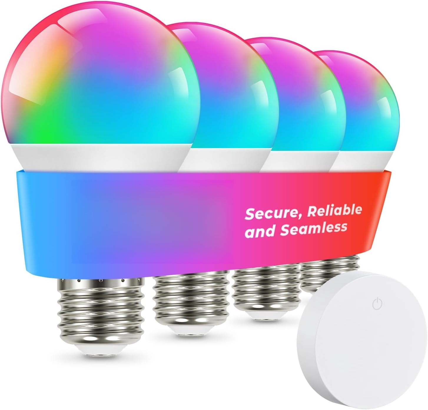 Matter Smart Light Bulb, Smart Light Bulbs with Remote Control Work ...