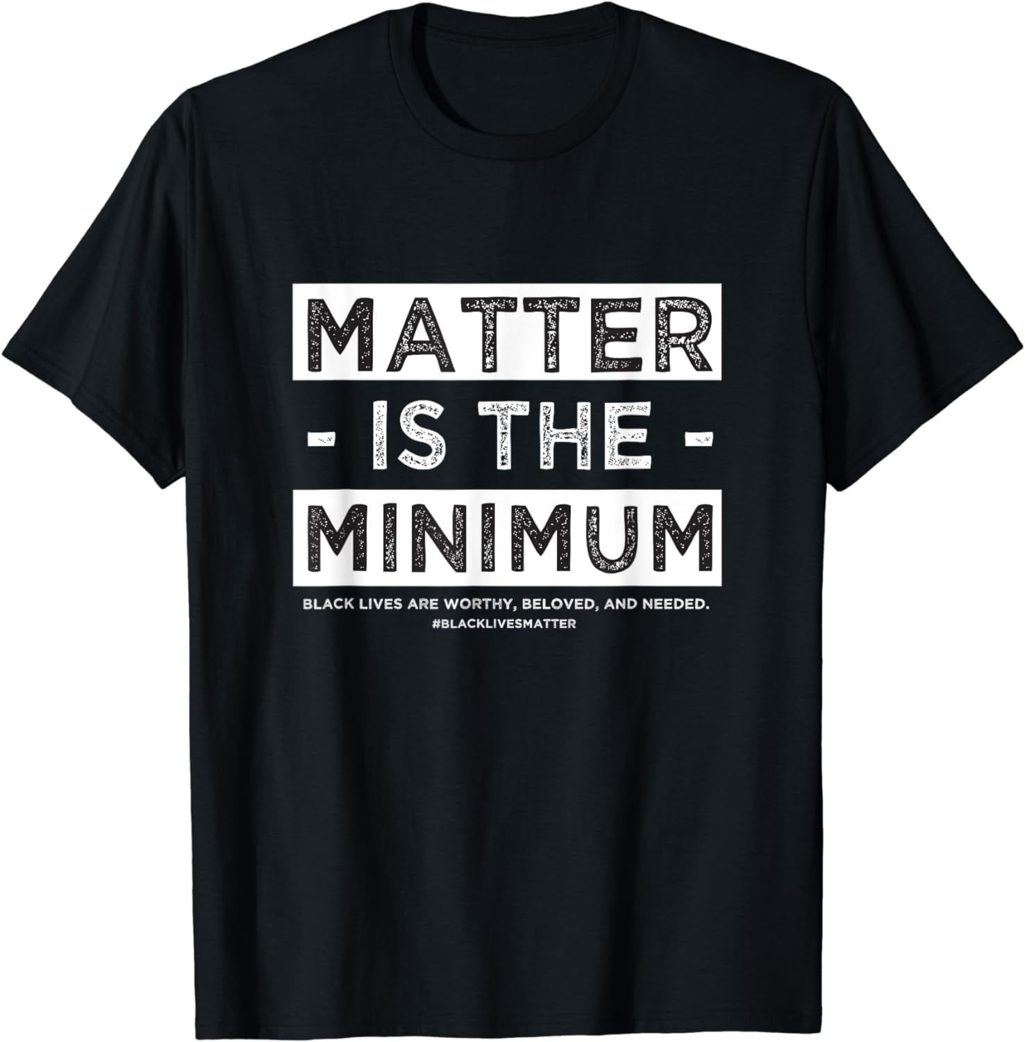Matter is the Minimum BLM - Black Owned - Black Lives Matter T-Shirt ...
