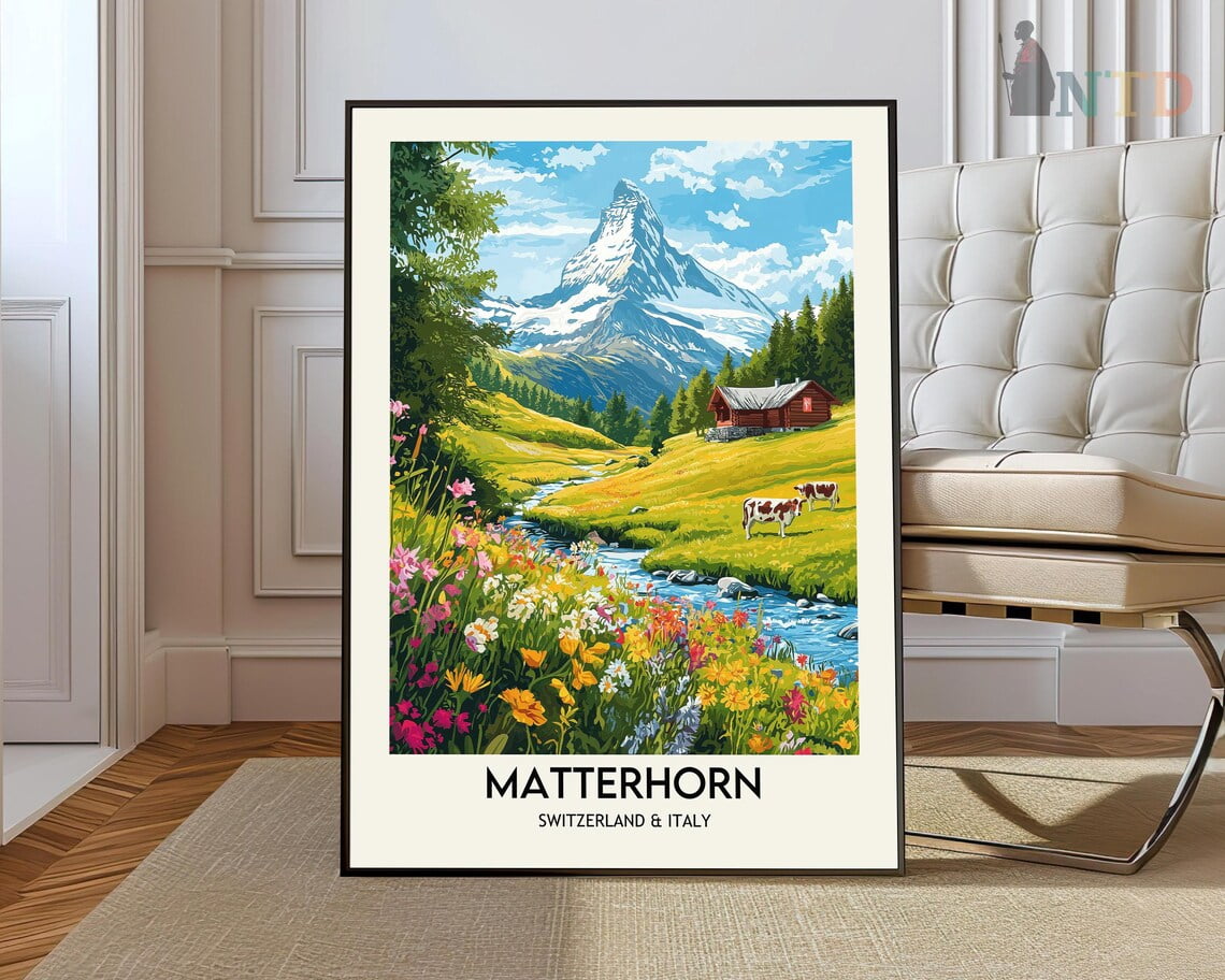 Matterhorn Print, Matterhorn Poster, Matterhorn Wall Art, Matterhorn ...