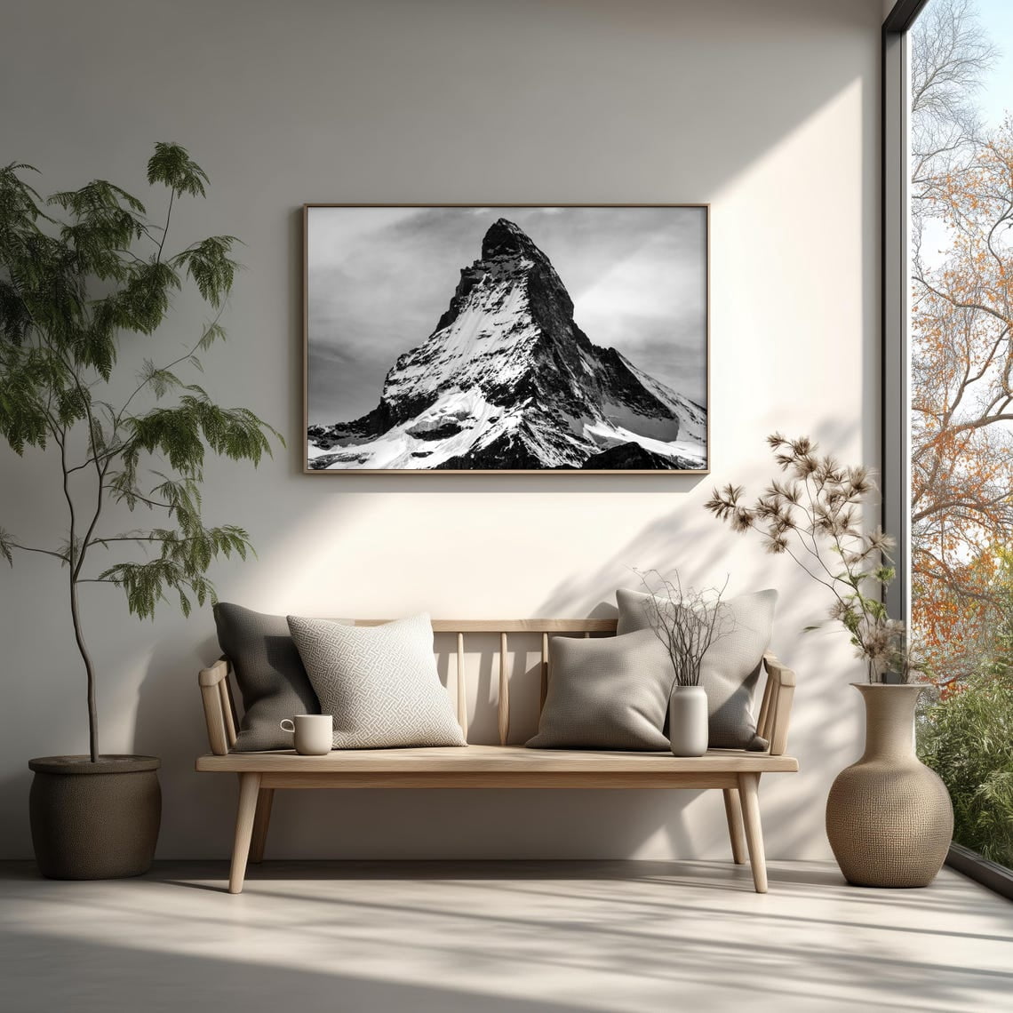 Matterhorn Switzerland Poster Poster Black & White Mountain Photography ...