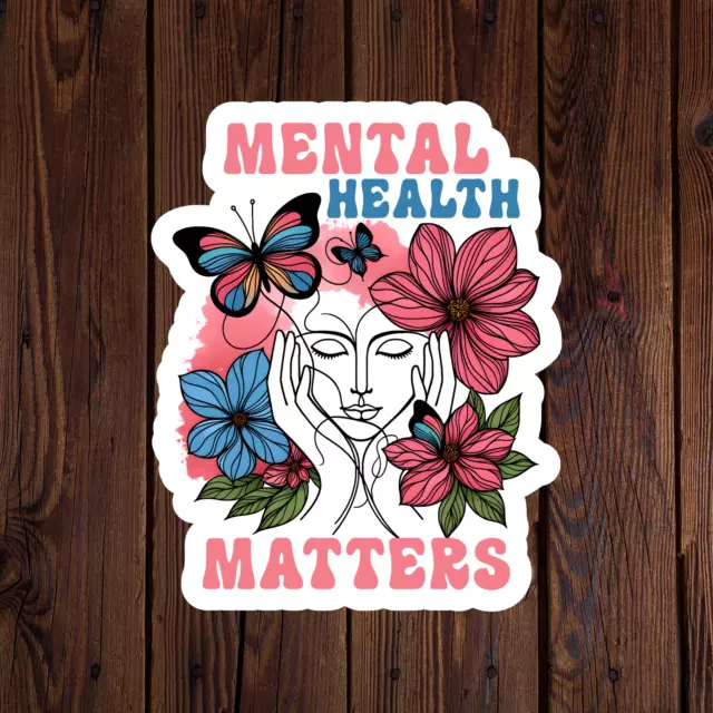 Matters Awareness Sticker Anxiety Positivity Flower Sticker Phone Decal ...
