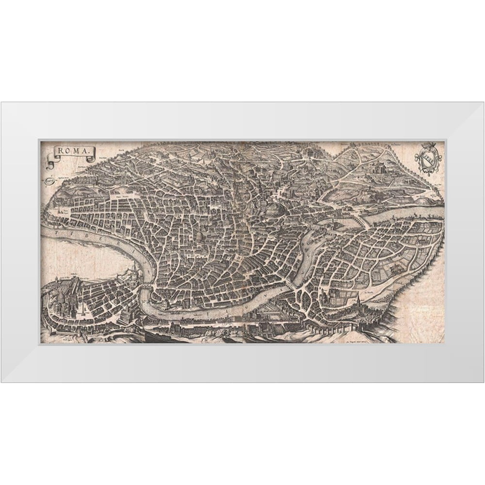 Matthaus, Merian 14x9 White Modern Wood Framed Museum Art Print Titled ...