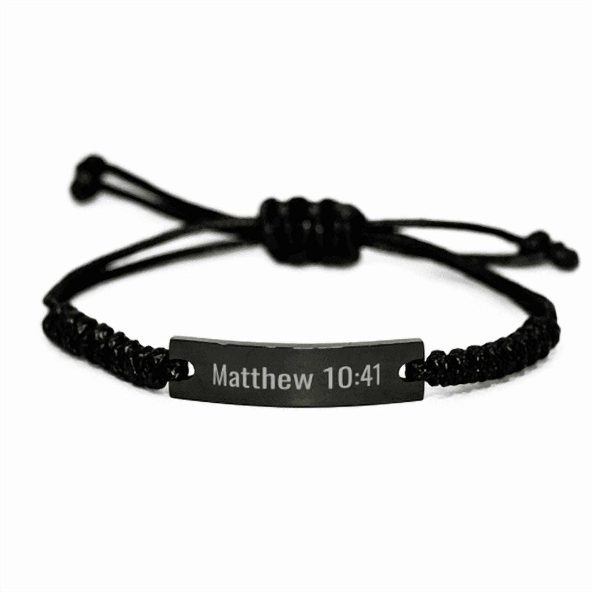 Matthew 10 41 Bracelet Matthew 10:41 Gift Bible Verse Scripture ...