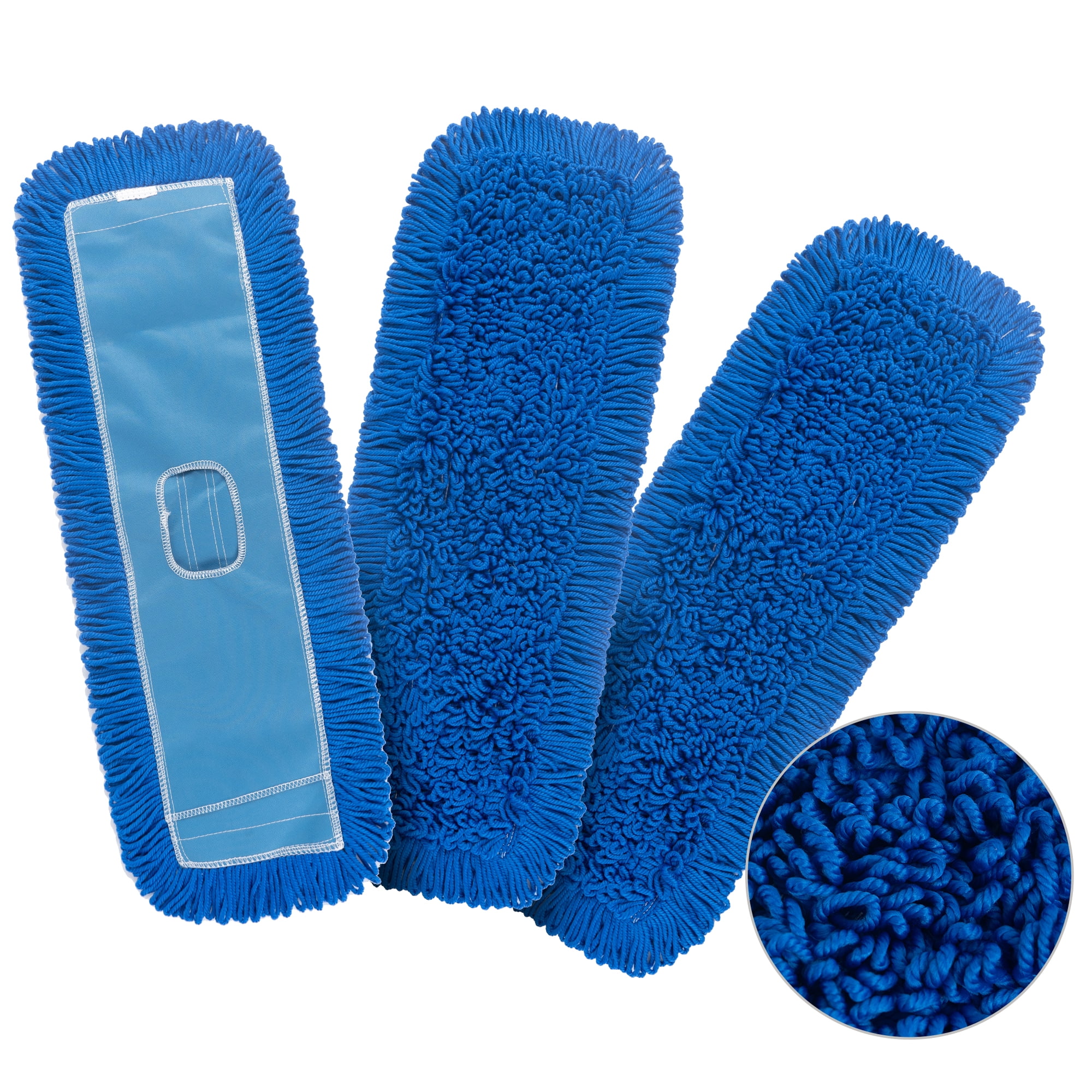 Matthew 24'' Microfiber Loop Dust Mop Washable Commercial&Residential ...