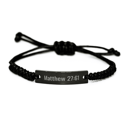 Matthew 27 61 Bracelet Matthew 27:61 Gift Bible Verse Scripture ...