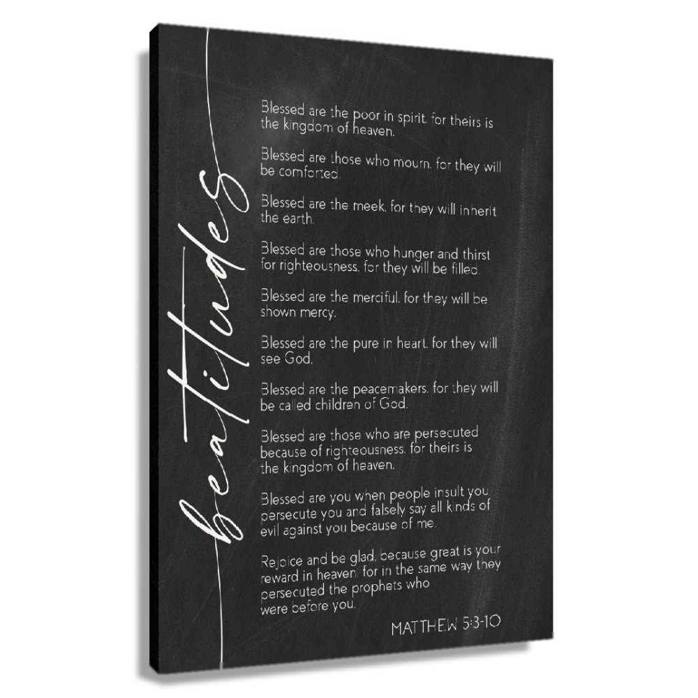 Matthew 5 3-10 Wall Art Bible Verse Posters Christmas Decorations ...