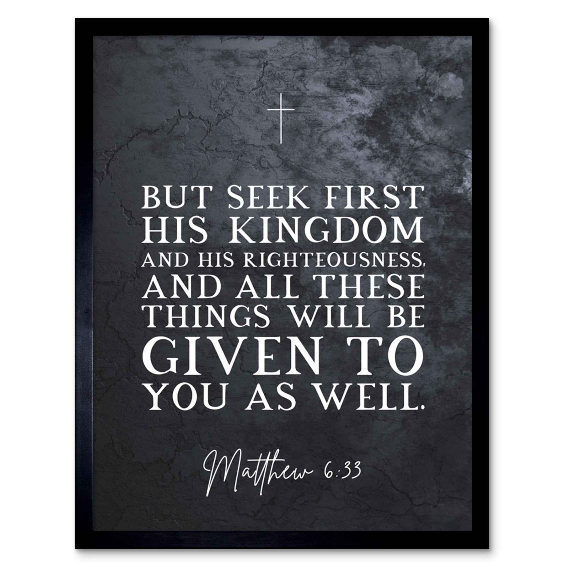 Matthew 6:33 See First His Kingdom and Righteousness Christian Bible ...
