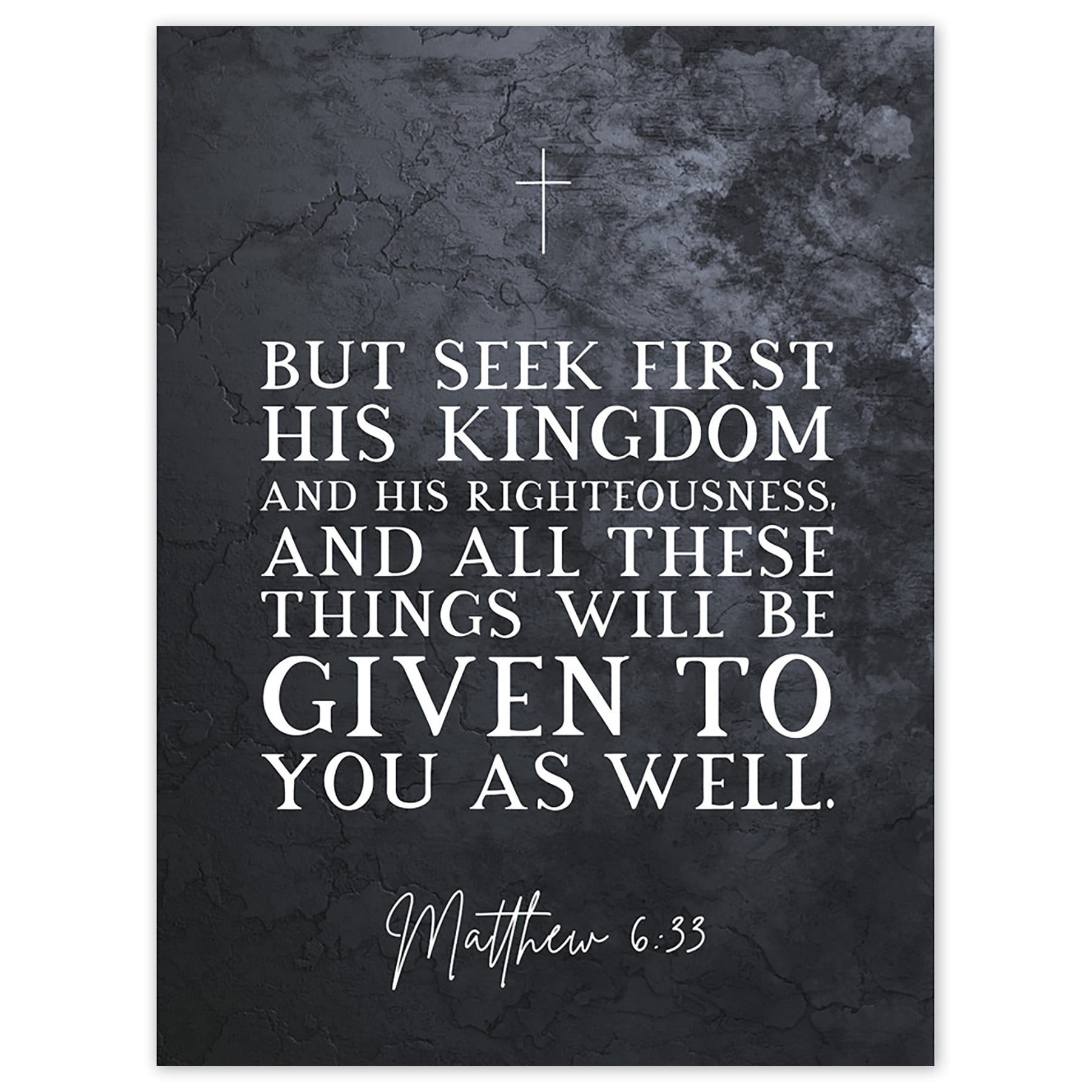 Matthew 6:33 See First His Kingdom and Righteousness Christian Bible ...
