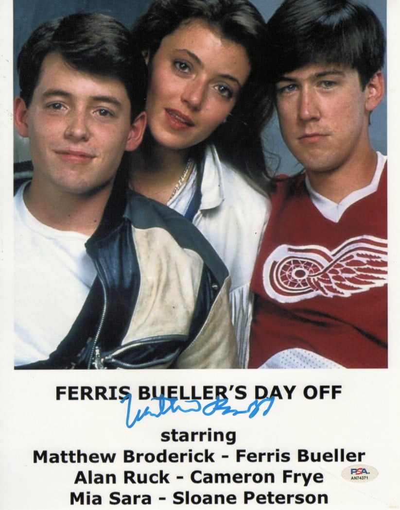 Matthew Broderick Autographed 11X14 Photo Ferris Bueller's Day Off PSA ...