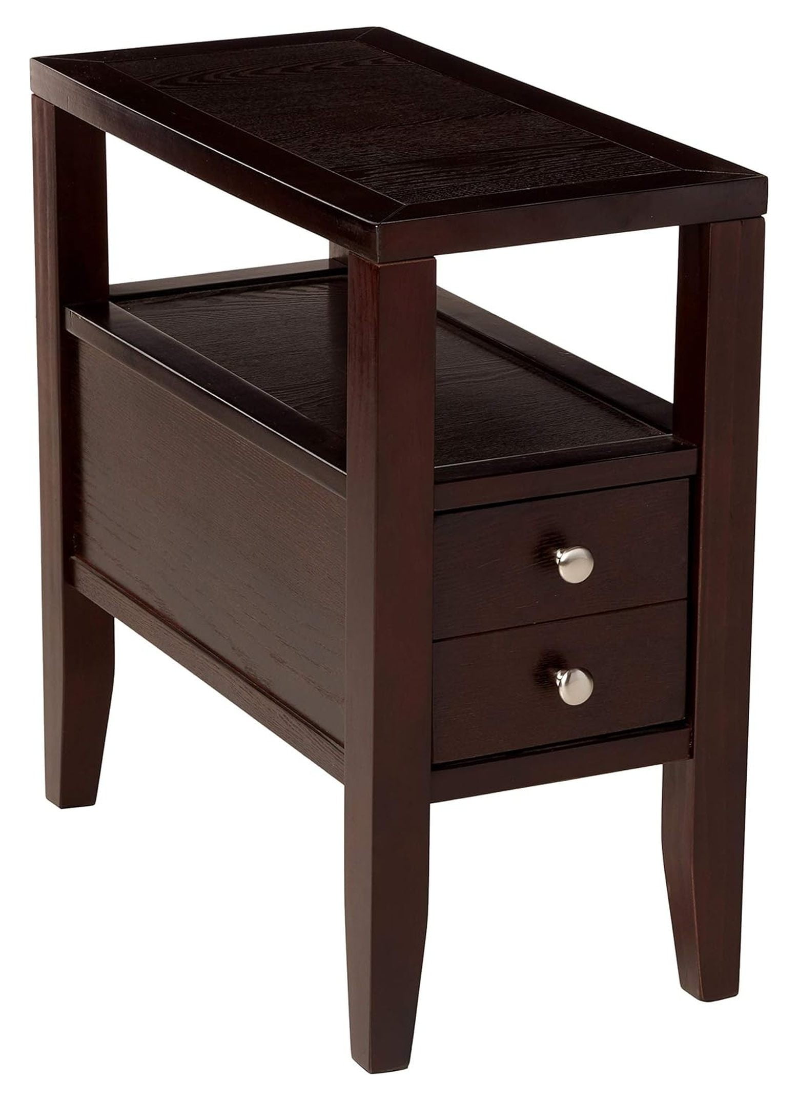 Matthew Chair Side Table, Espresso - Walmart.com