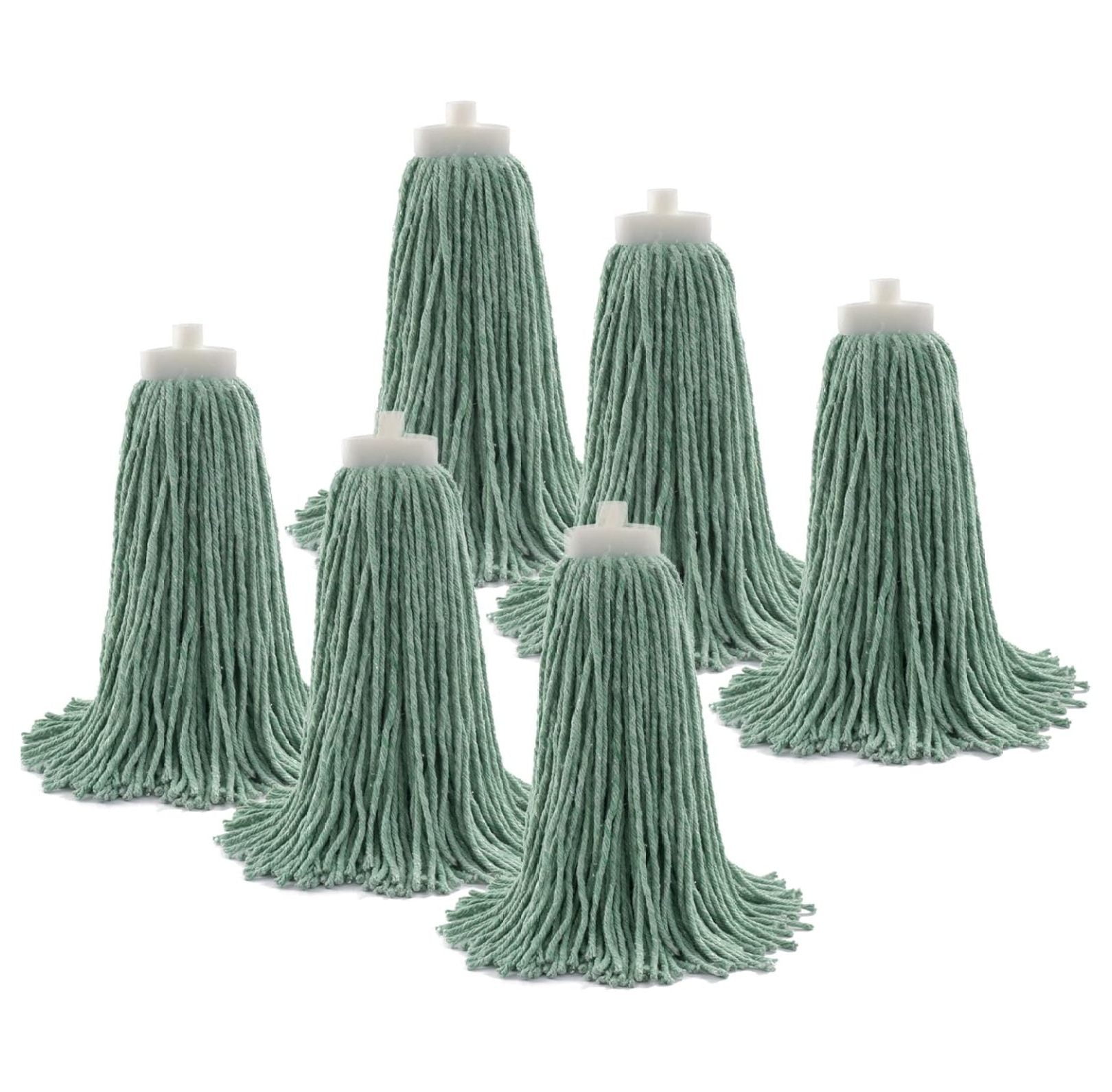 Matthew Cleaning Screw-on Heavy Duty Cotton Wet Mop Replacement Heads ...