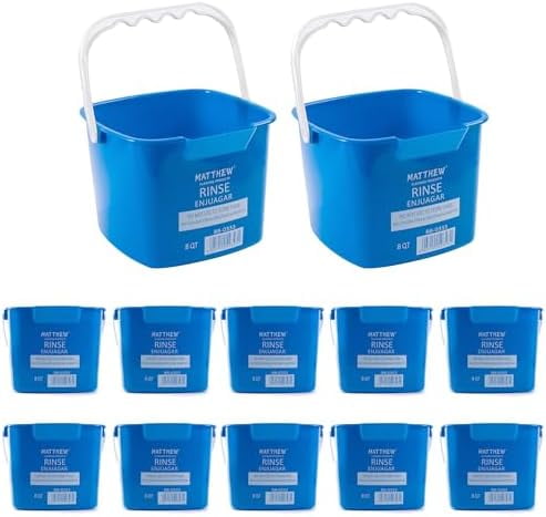 Matthew Detergent&Sanitizing Cleaning Bucket 8 Quart Plastic Pail,Set ...