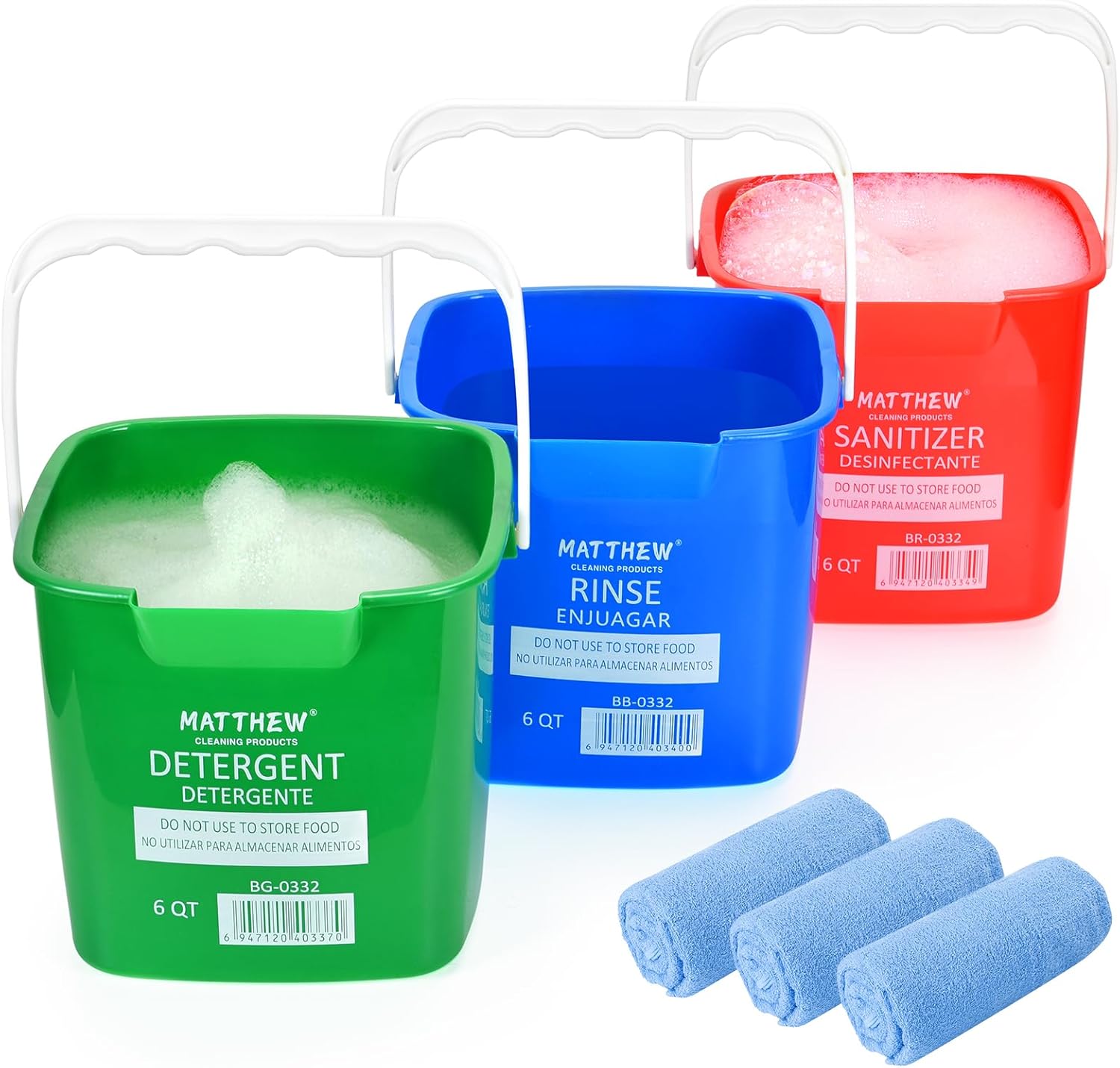 Matthew Detergent and Sanitizing Cleaning Bucket Plastic Pail ...