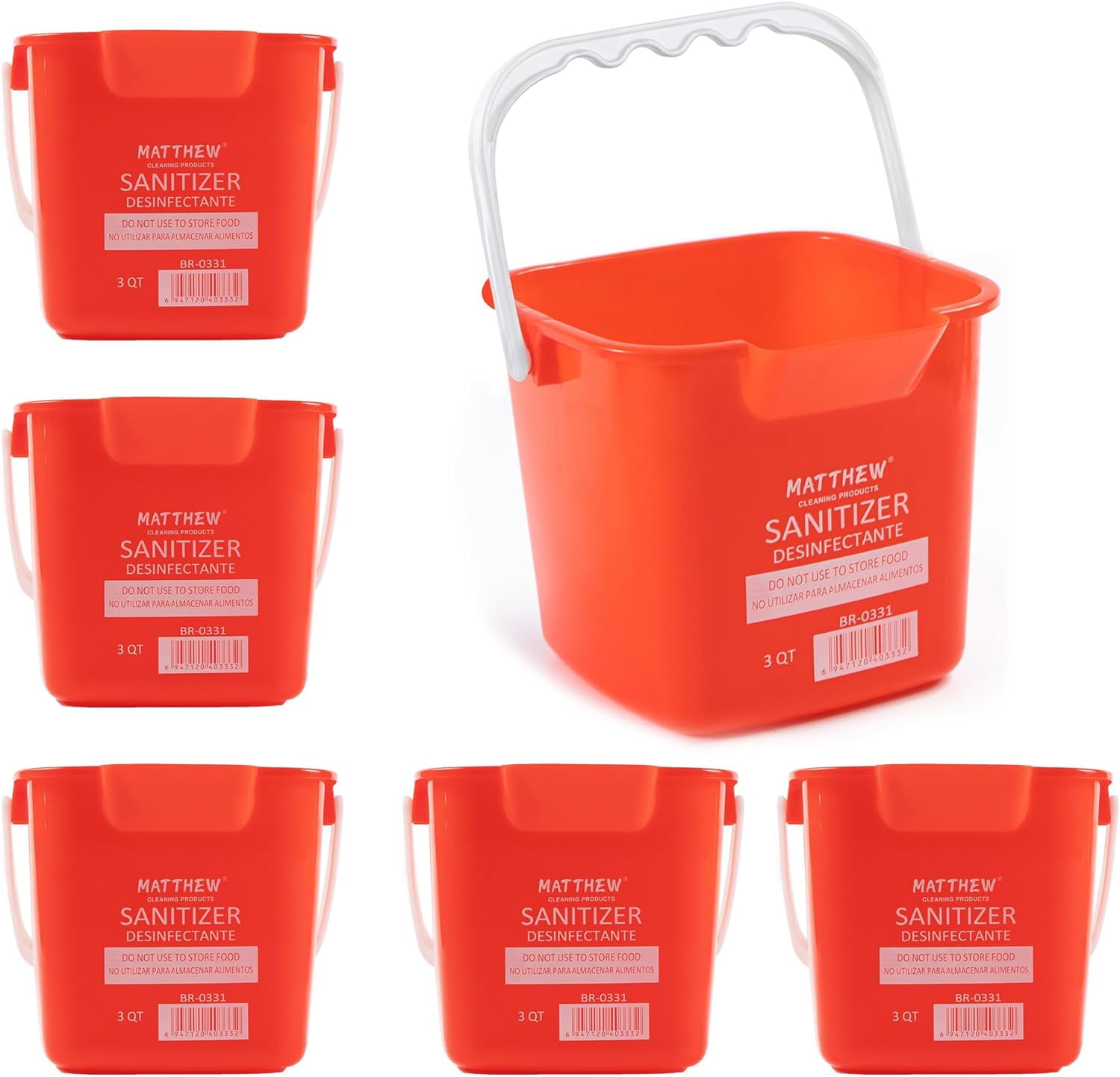 Matthew Detergent and Sanitizing Cleaning Bucket Plastic Pail ...