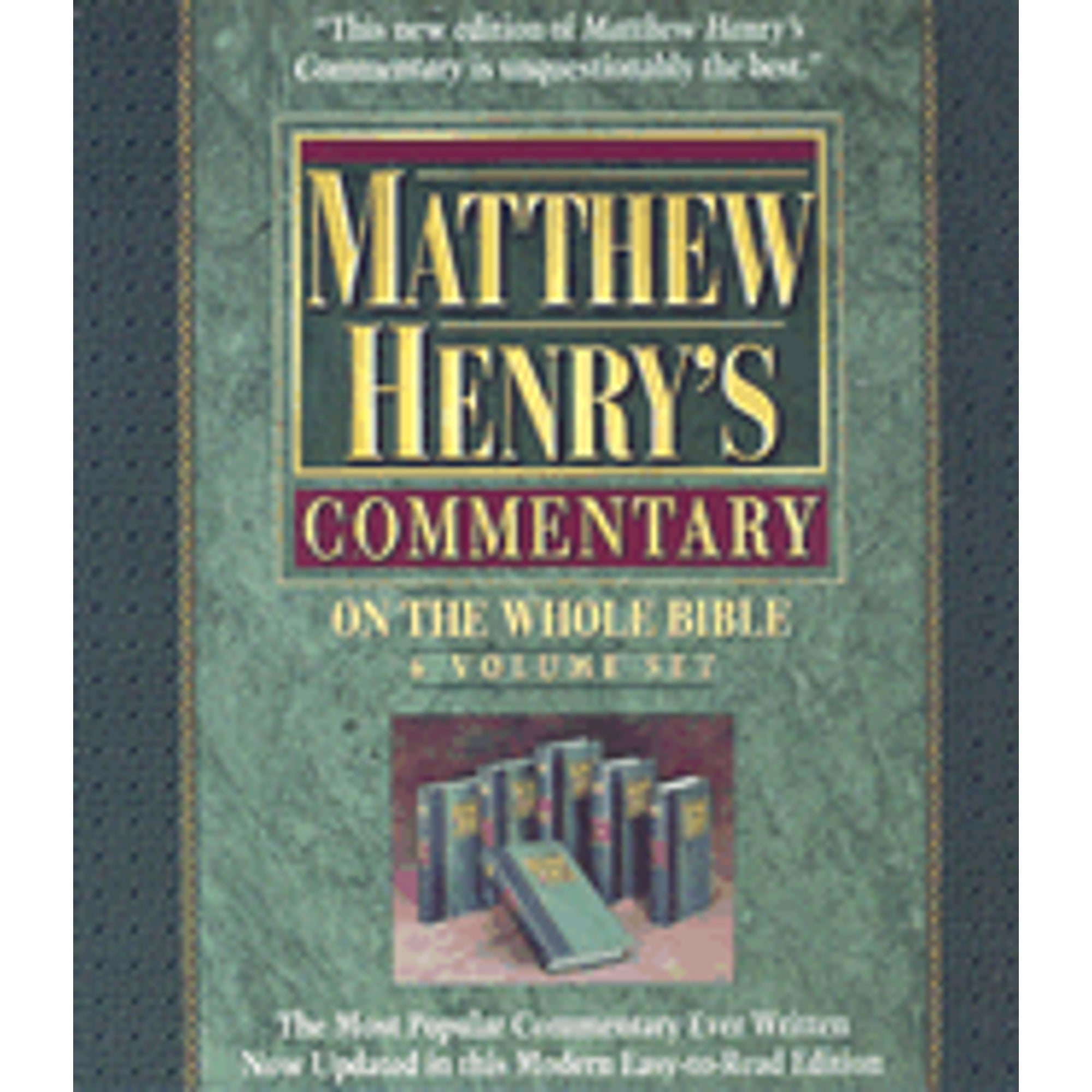 Pre-Owned MATTHEW HENRYS COMMENTARY BOXED SET Hardcover - Walmart.com