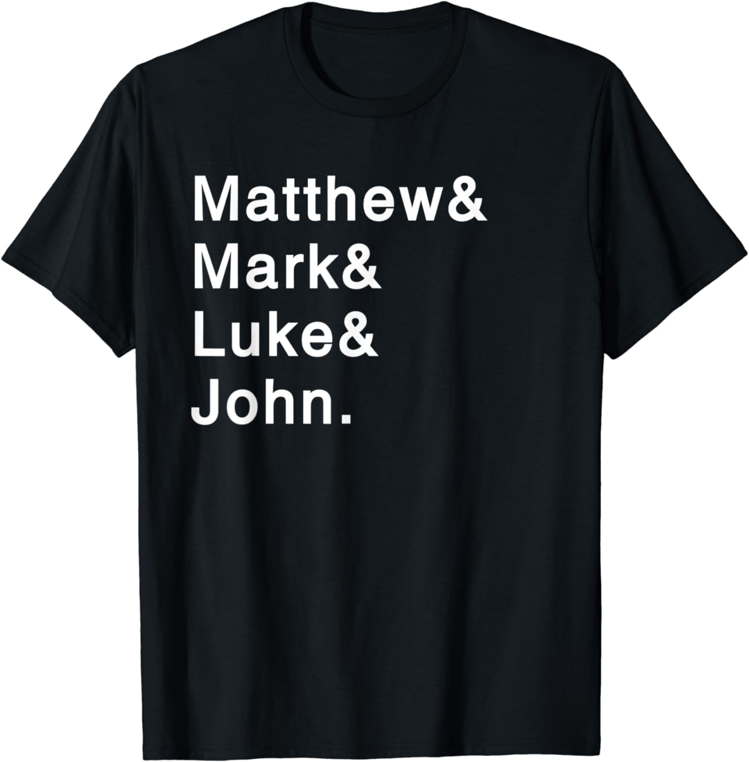 Matthew Mark Luke & John Christian Gospel Cotton T-Shirt - Walmart.com