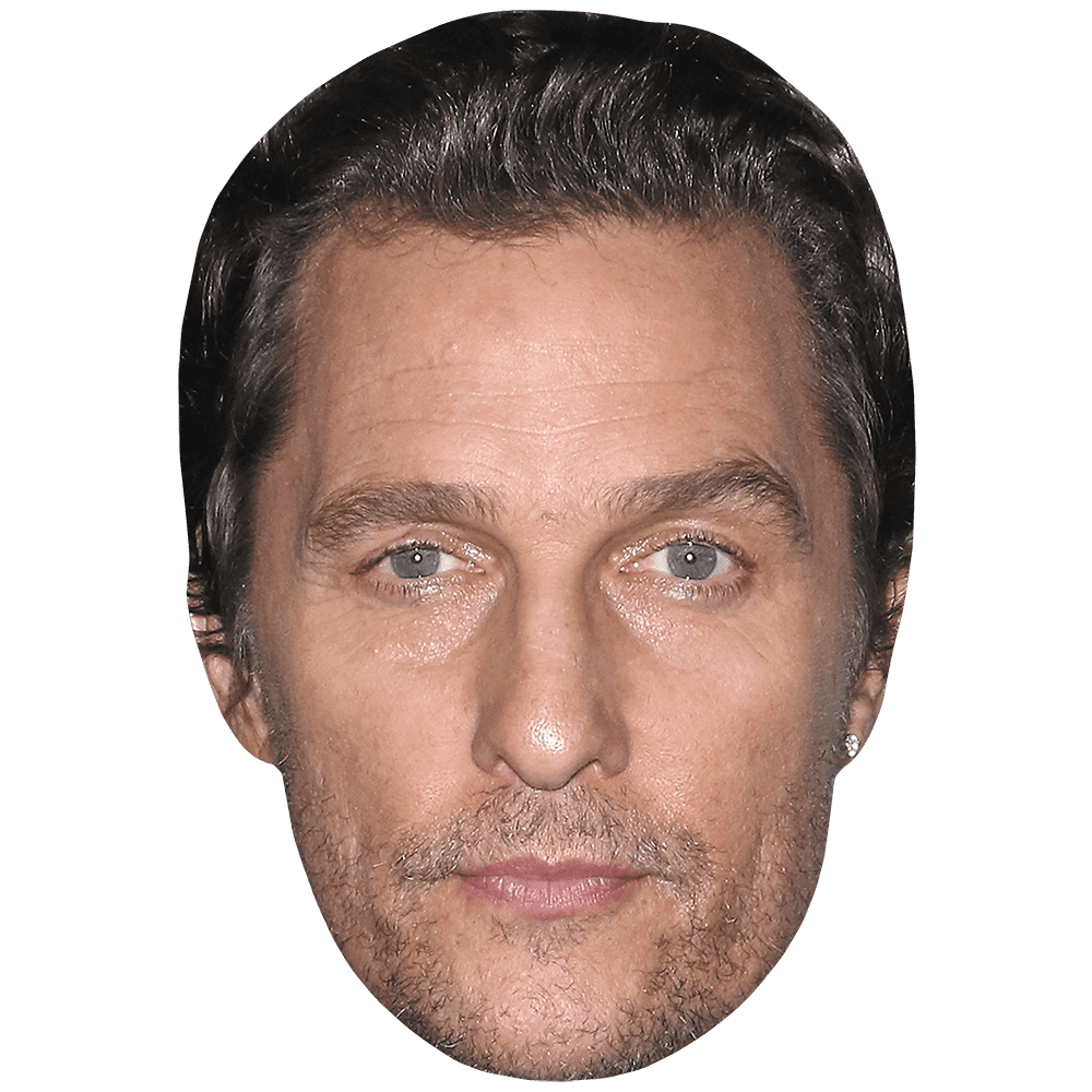 Matthew McConaughey (Stubble) Flat Cardboard Face - Walmart.com