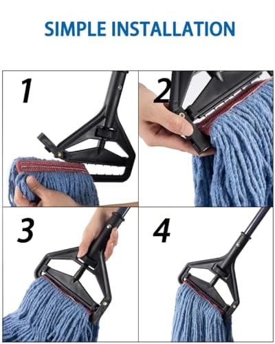 Matthew Residential&Commercial Mop 2 Set&2 Mop Replacement Heavy Duty ...