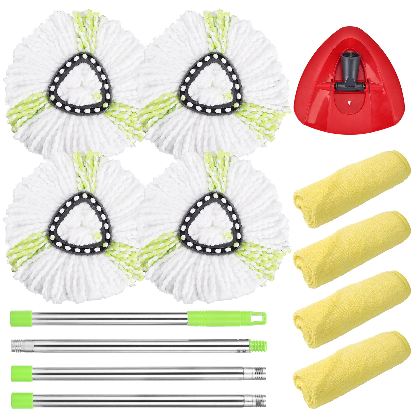 Matthew Spin Mop Replacement Kit with O-Cedar Compatible Base, Handle ...