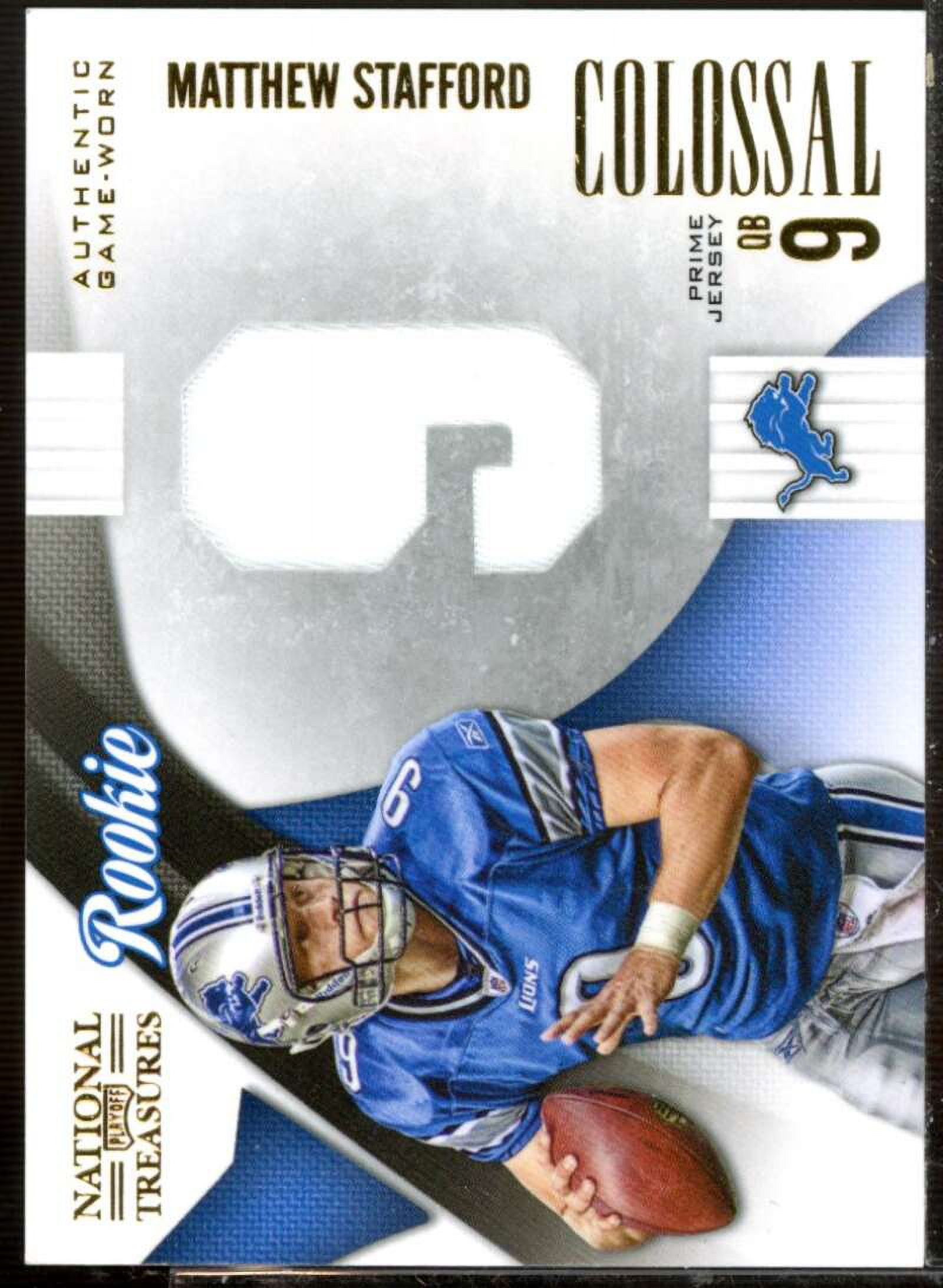 Matthew Stafford 2009 National Treasures Colossal Materials Jersey ...
