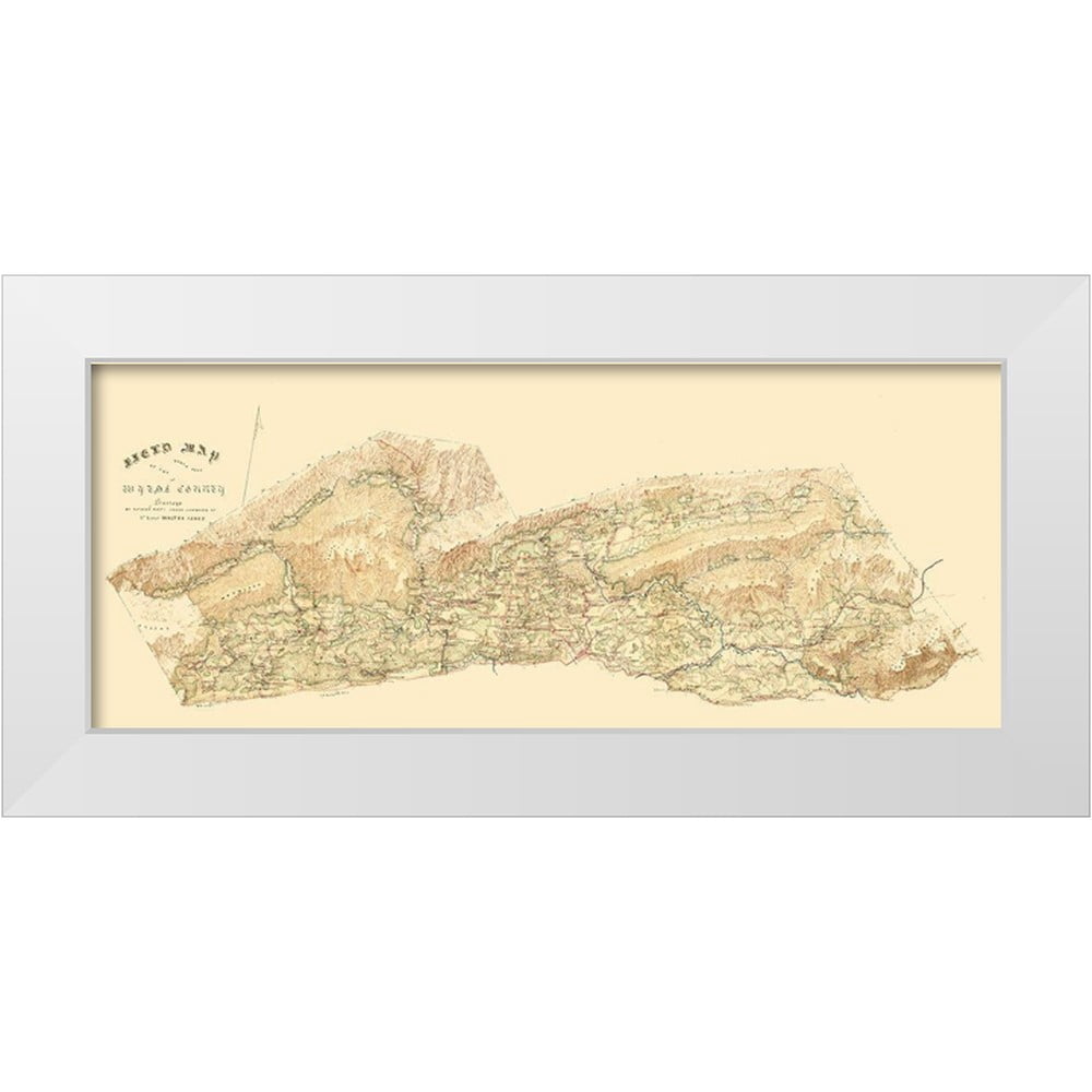 Matthews 24x12 White Modern Wood Framed Museum Art Print Titled - Wythe ...