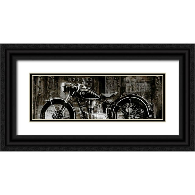 Matthews, Dylan 24x11 Black Ornate Wood Framed with Double Matting ...