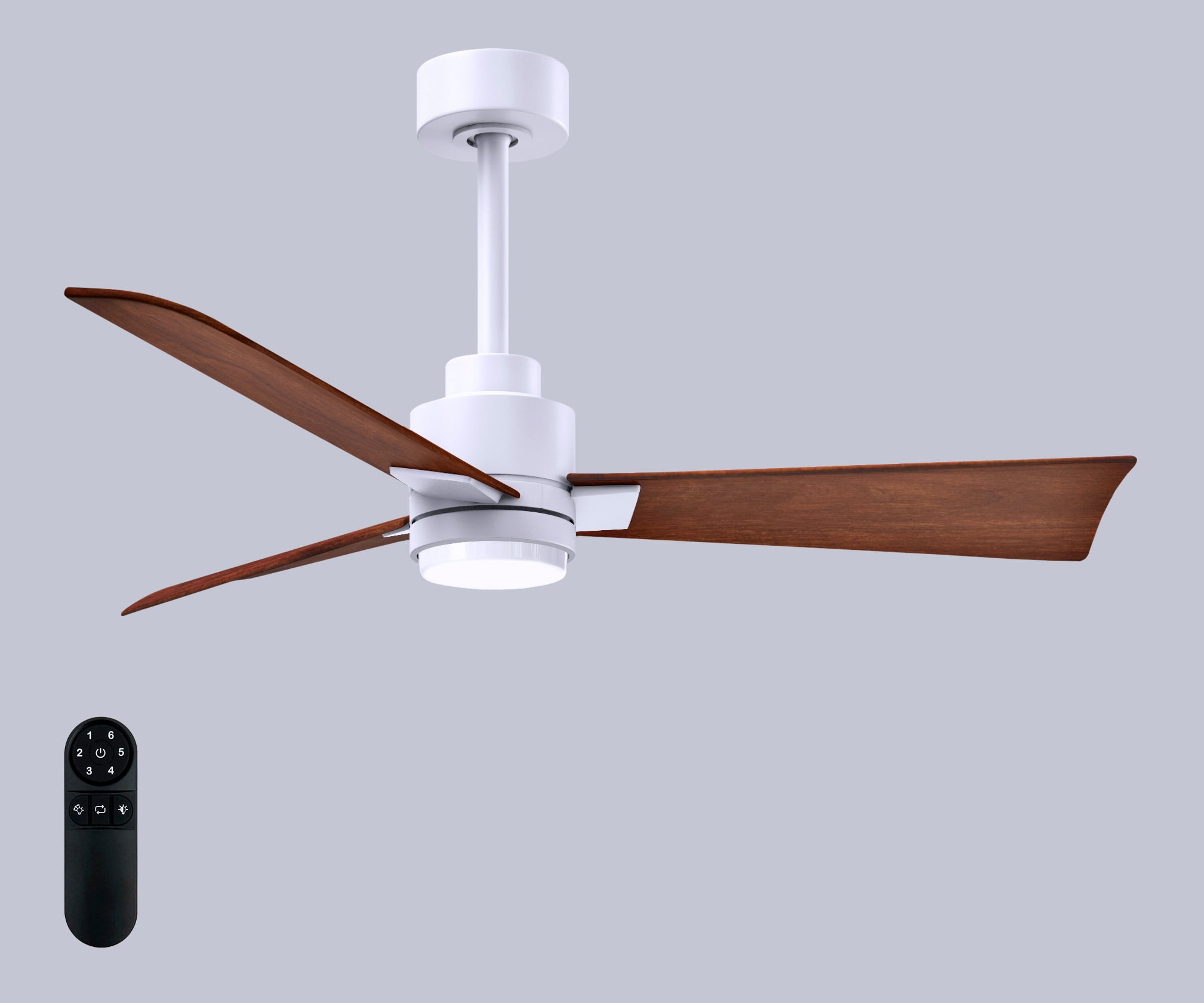 Matthews Fan Company AKLK-MWH-WN-42 Alessandra 42” Matte White Ceiling ...