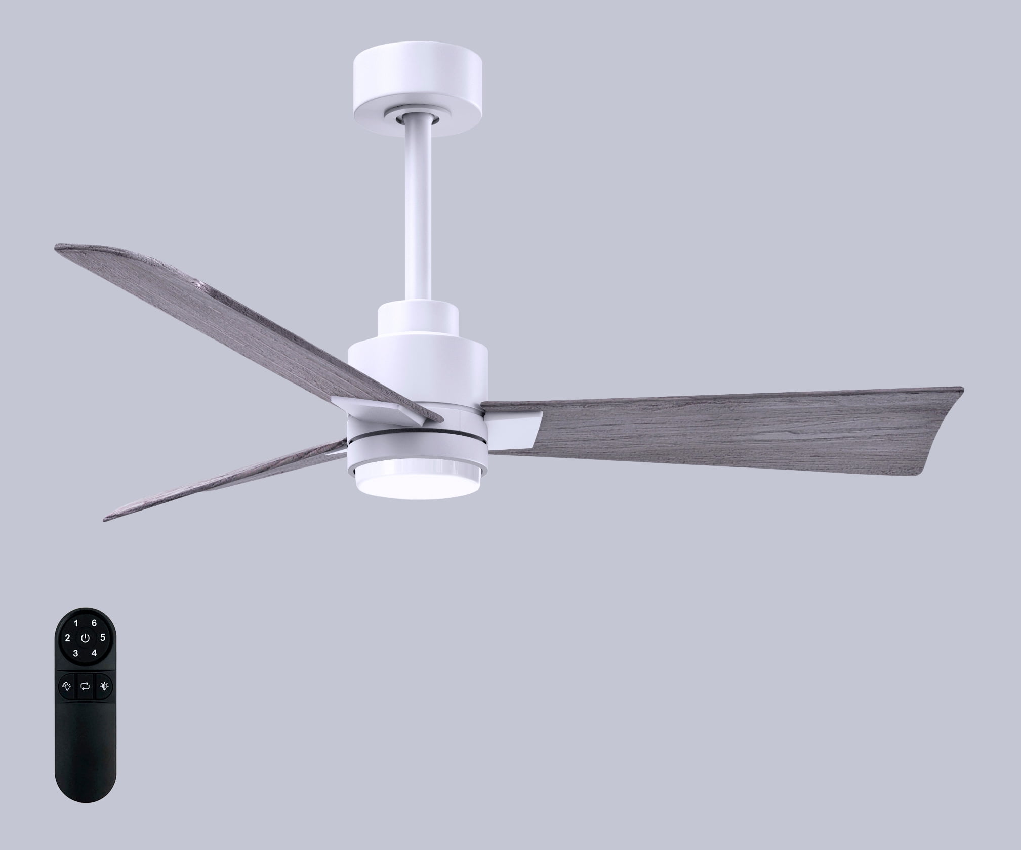 Matthews Fan Company AKLK-MWH-BW-42 Alessandra 42” Matte White Ceiling ...