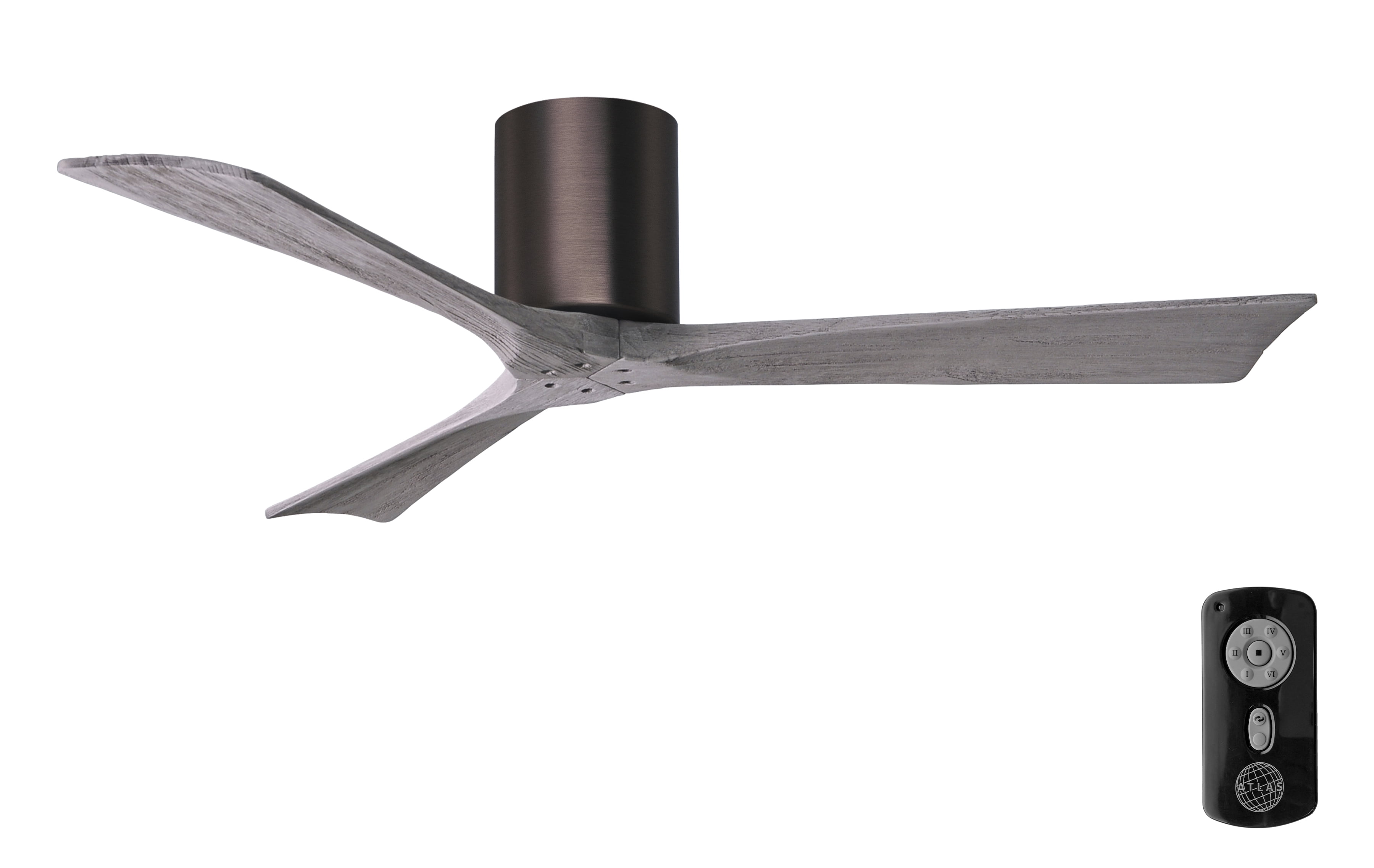 Matthews Fan Company IR3H-BB-BW-52 Irene 52" Brushed Bronze Hugger ...