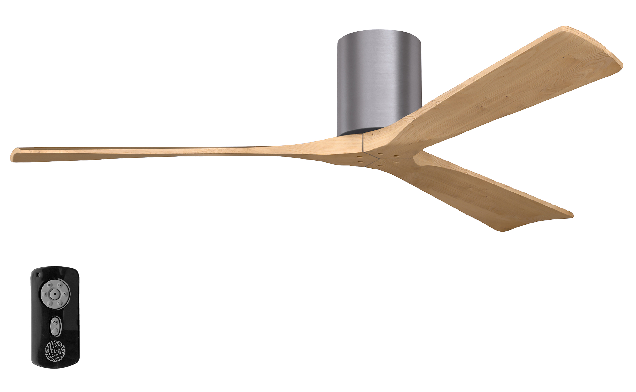 Matthews Fan Company IR3H-BP-LM-60 Irene 60" Brushed Pewter Hugger ...