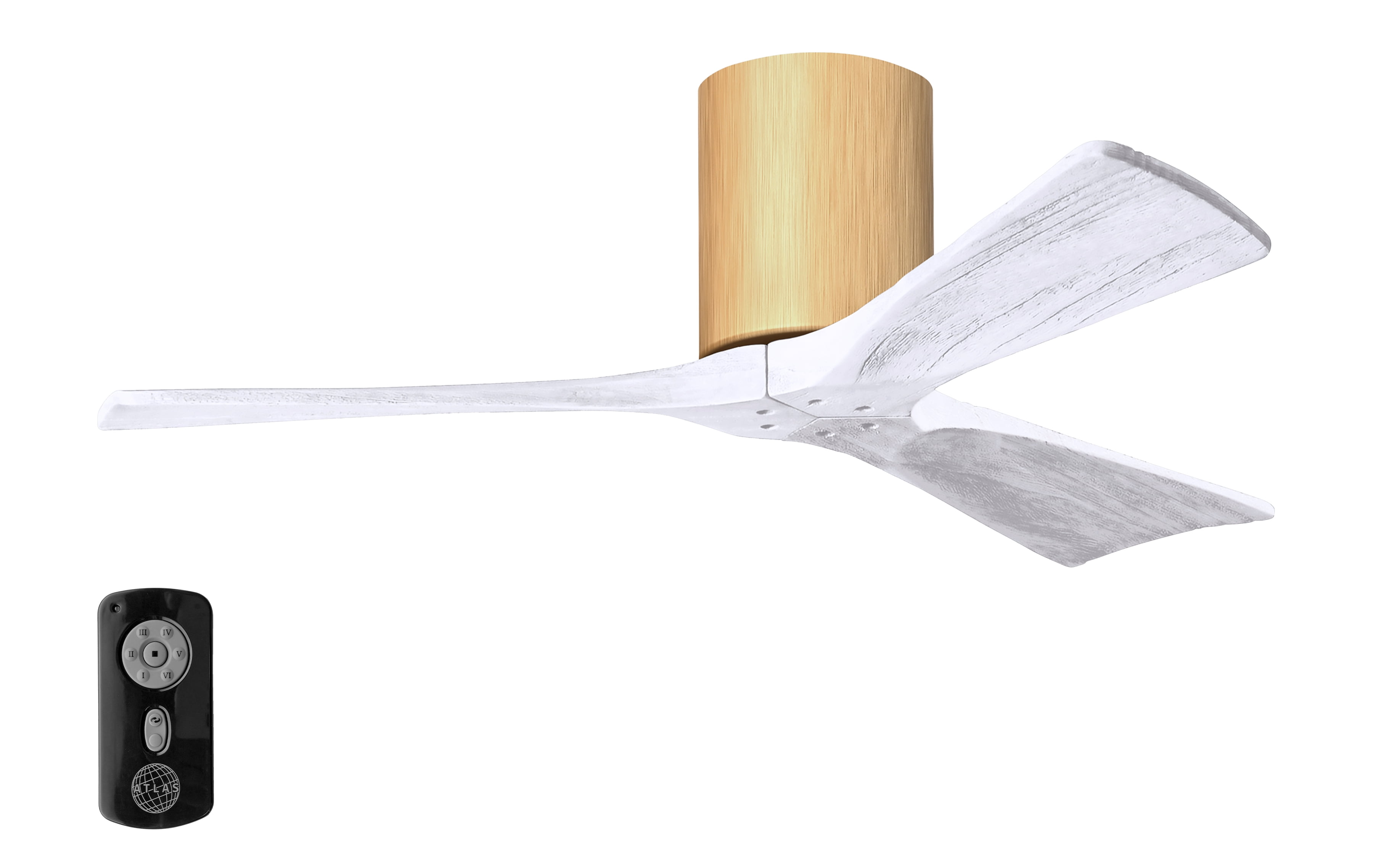 Matthews Fan Company IR3H-LM-MWH-42 Irene 42" Light Maple Hugger ...