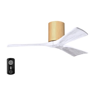 Matthews Fan Company IR3H-LM-BK-60 Irene 60" Light Maple Hugger Ceiling ...