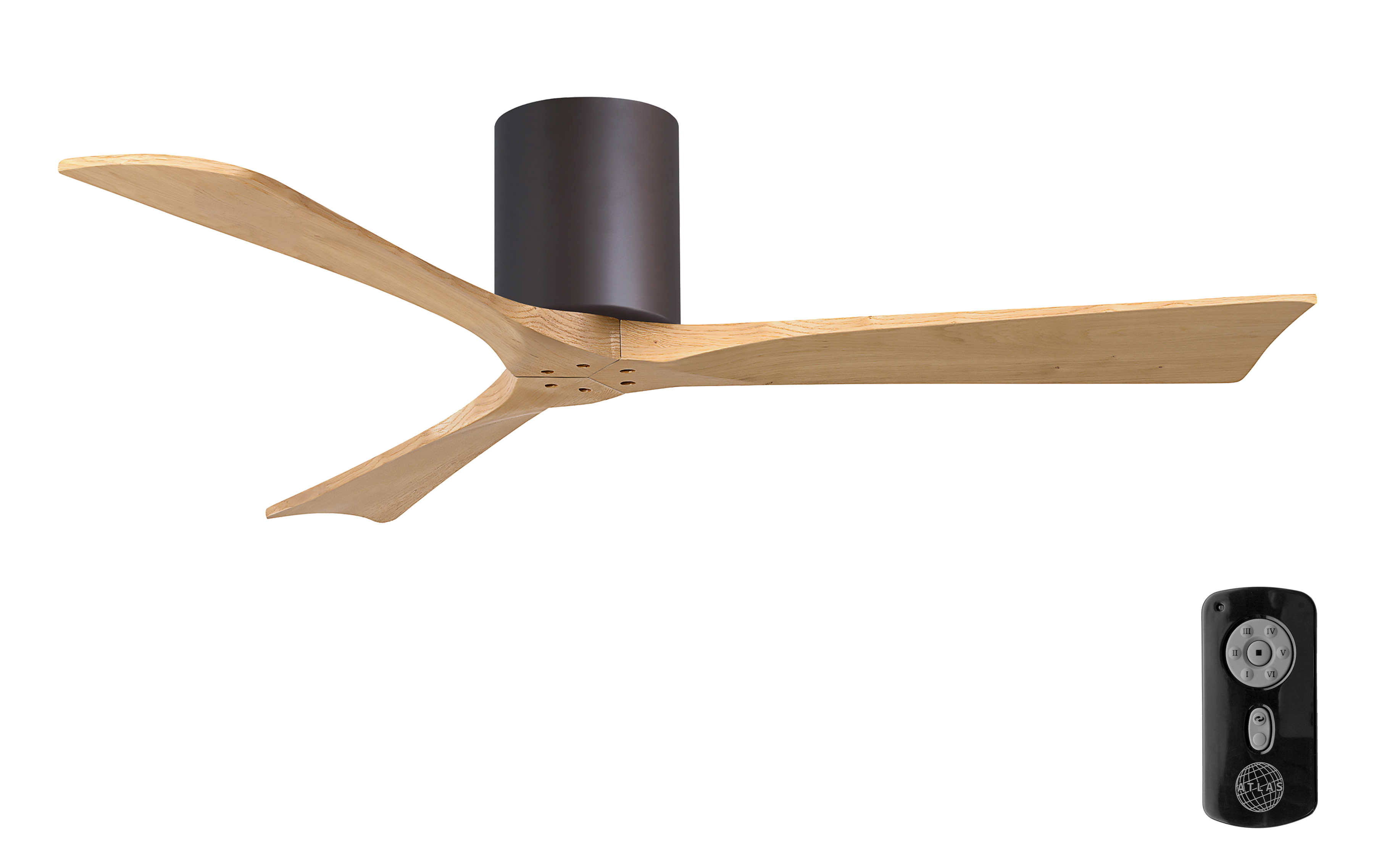 Matthews Fan Company IR3H-TB-LM-52 Irene 52" Textured Bronze Hugger ...