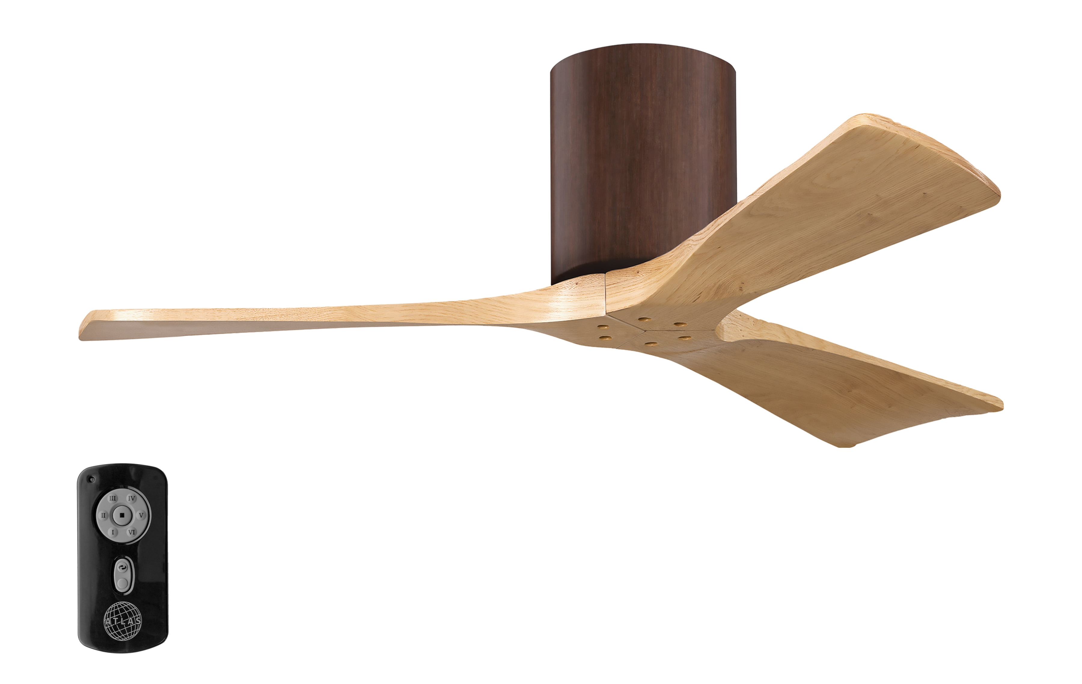 Matthews Fan Company IR3H-WN-LM-42 Irene 42" Walnut Hugger Ceiling Fan ...