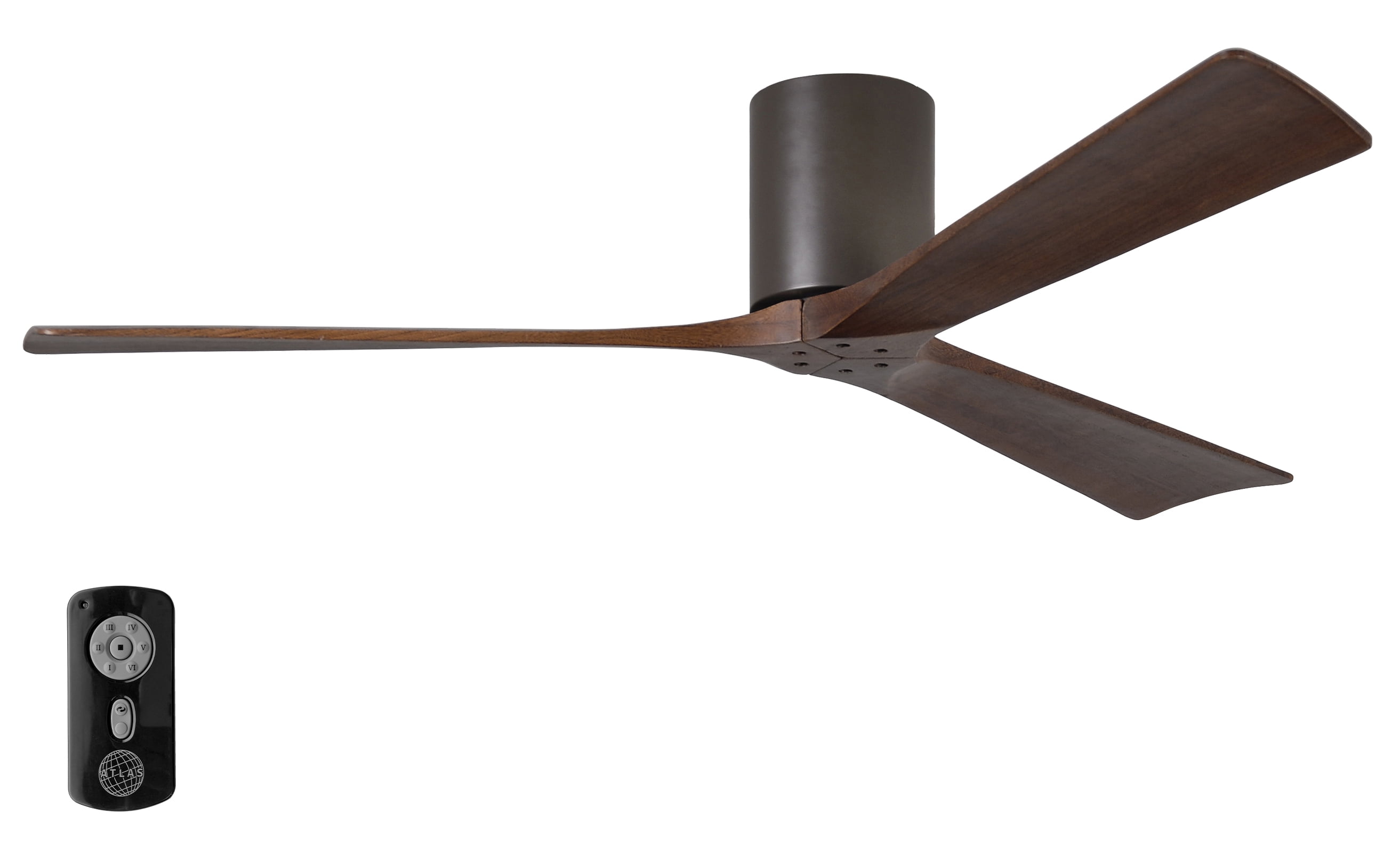 Matthews Fan Company IR3H-WN-WA-60 Irene 60" Walnut Hugger Ceiling Fan ...