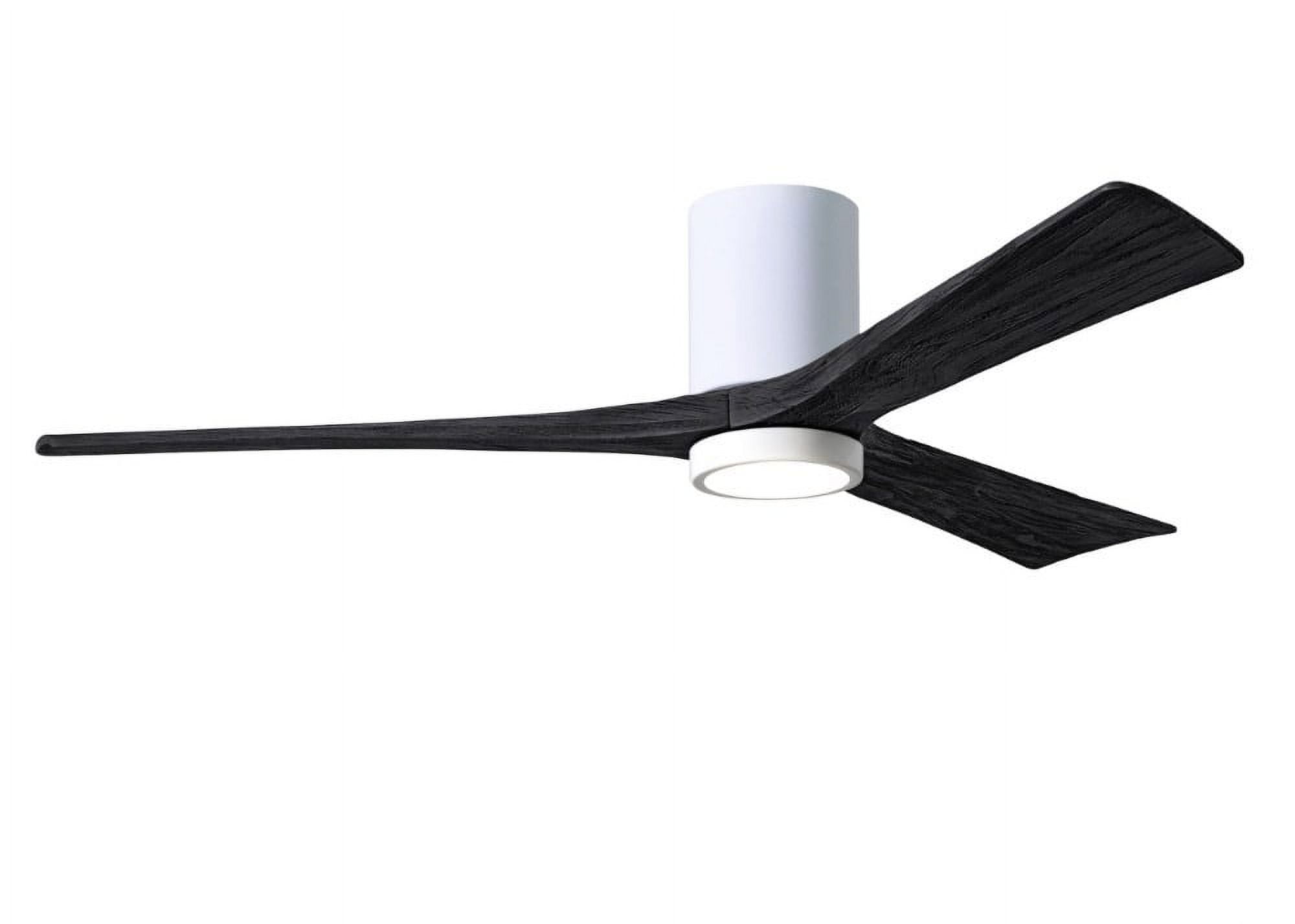 Matthews Fan Company IR3HLK-WH-BK-60 Irene 60" Gloss White Hugger ...