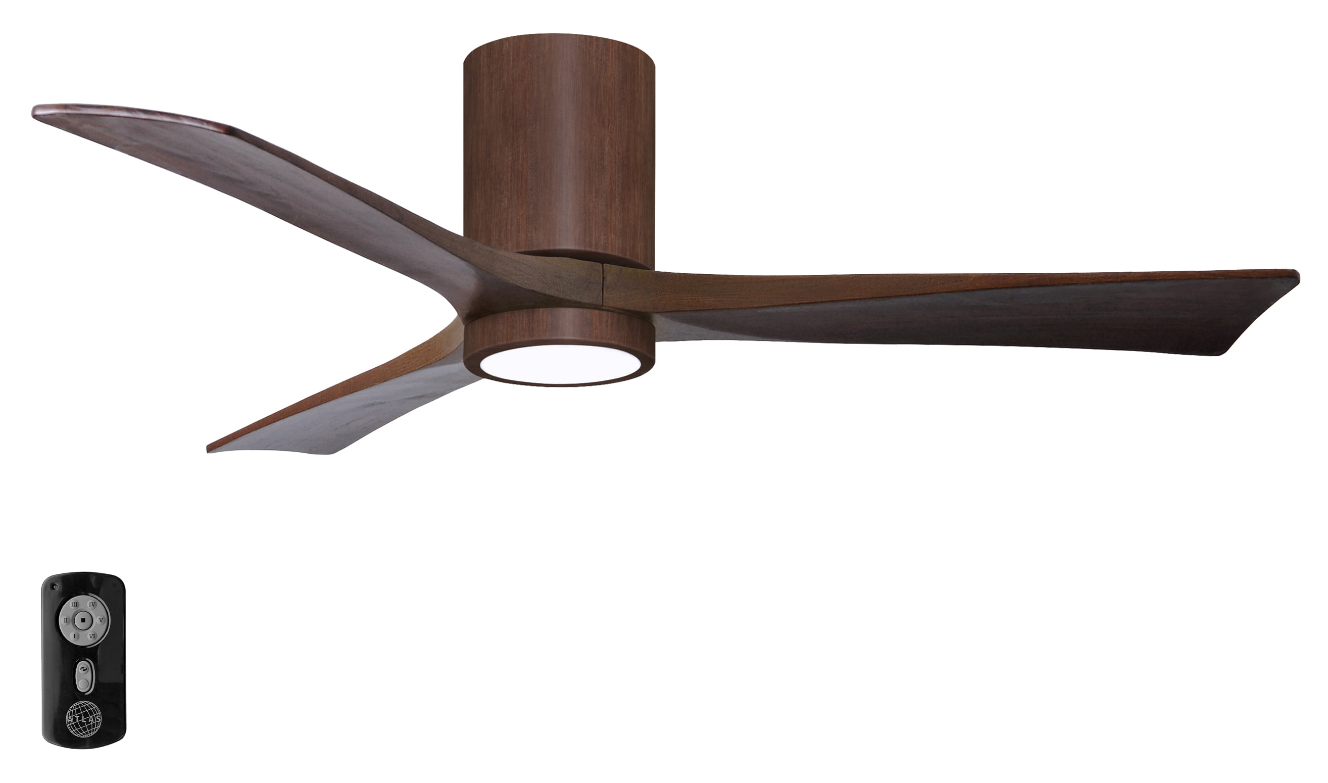 Matthews Fan Company IR3HLK-WN-WA-52 Irene 52" Walnut Hugger Ceiling ...