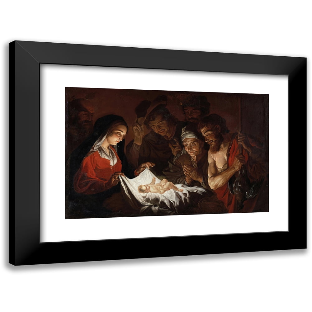 Matthias Stom 14x11 Black Modern Framed Museum Art Print Titled ...