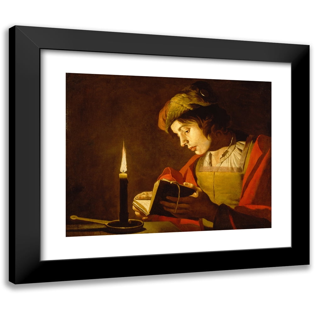 Matthias Stom 14x12 Black Modern Framed Museum Art Print Titled - A ...