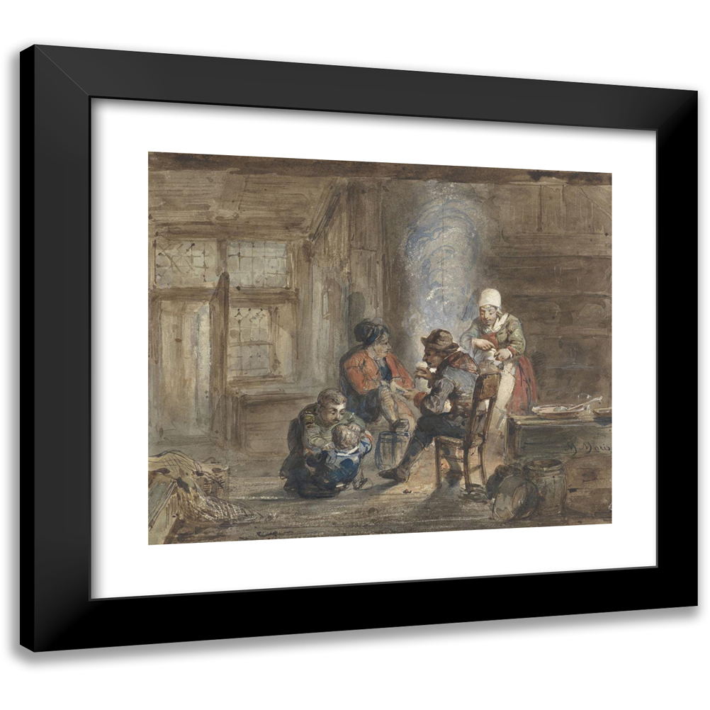 Matthijs Maris 14x12 Black Modern Framed Museum Art Print Titled ...