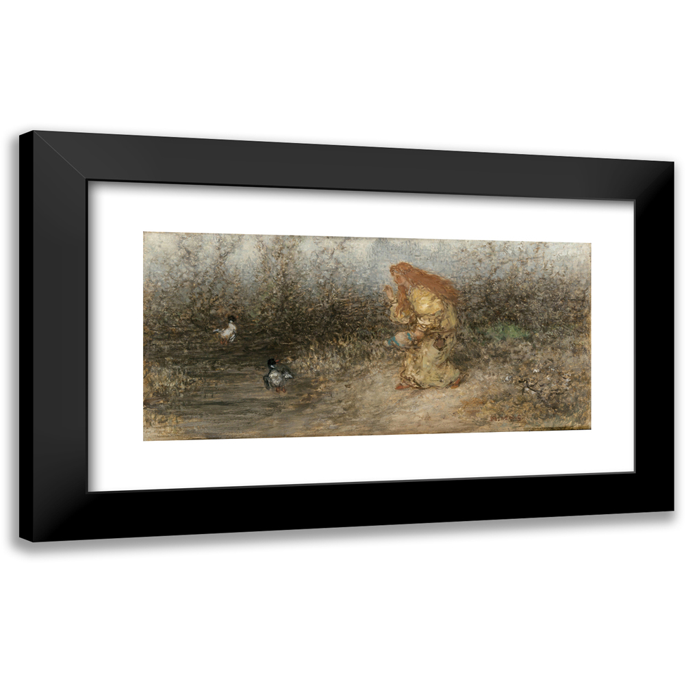 Matthijs Maris 18x11 Black Modern Framed Museum Art Print Titled ...